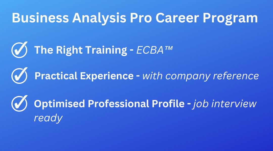 Business Analysis Pro Career Program | Training, Experience, and Job ...